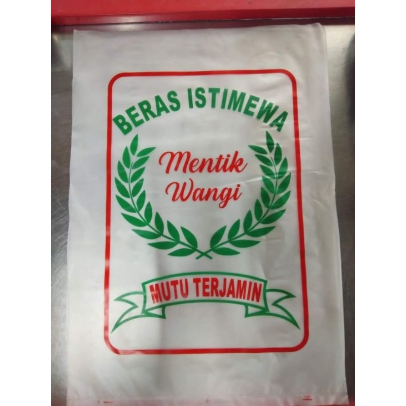 Jual Plastik Kemasan Untuk Beras Cap Mentik Wangi ukuran 5 kg (1 pack ...