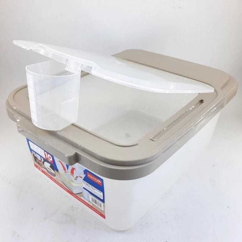 Jual RICE BOX 10 KG CONTAINER BERAS ASVITA TEMPAT KOTAK PENYIMPANAN ...
