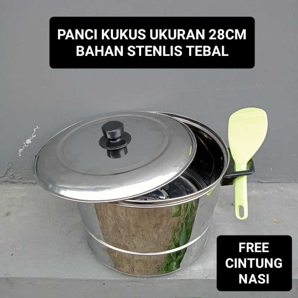 Jual PANCI KUKUS BAHAN STENLIS TEBAL UKURAN 18, 20, 22, 24, 26, 28CM ...