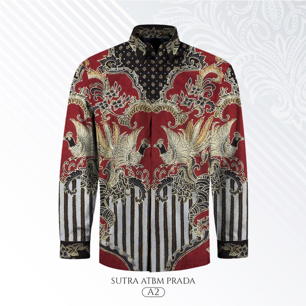 Jual Kemeja pria lengan panjang batik tulis prada exclusive bahan atbm ...
