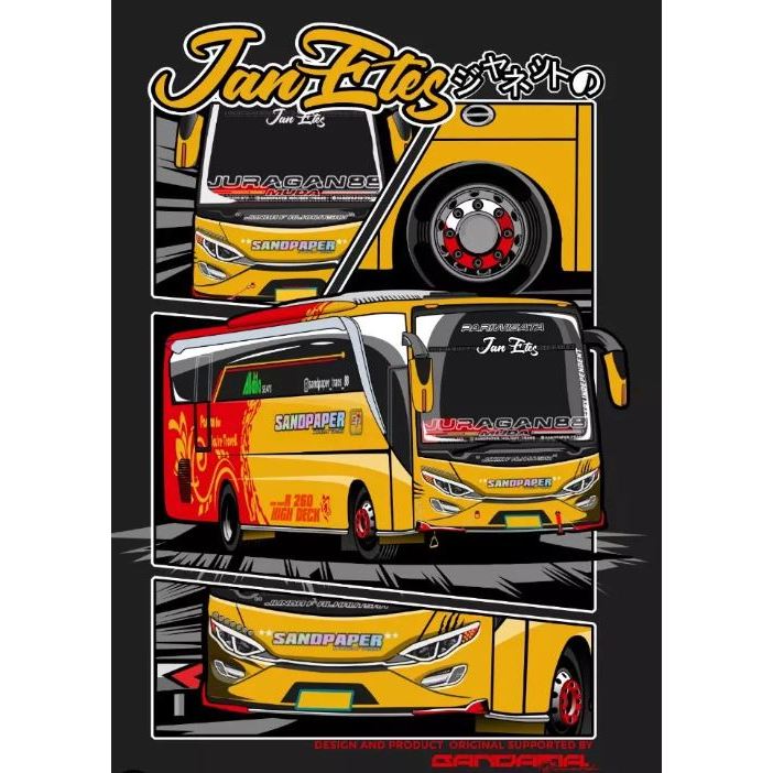Jual Stiker Bus Mania Bus Artis Basuri Jan Ethes Laser Sticker | Shopee ...