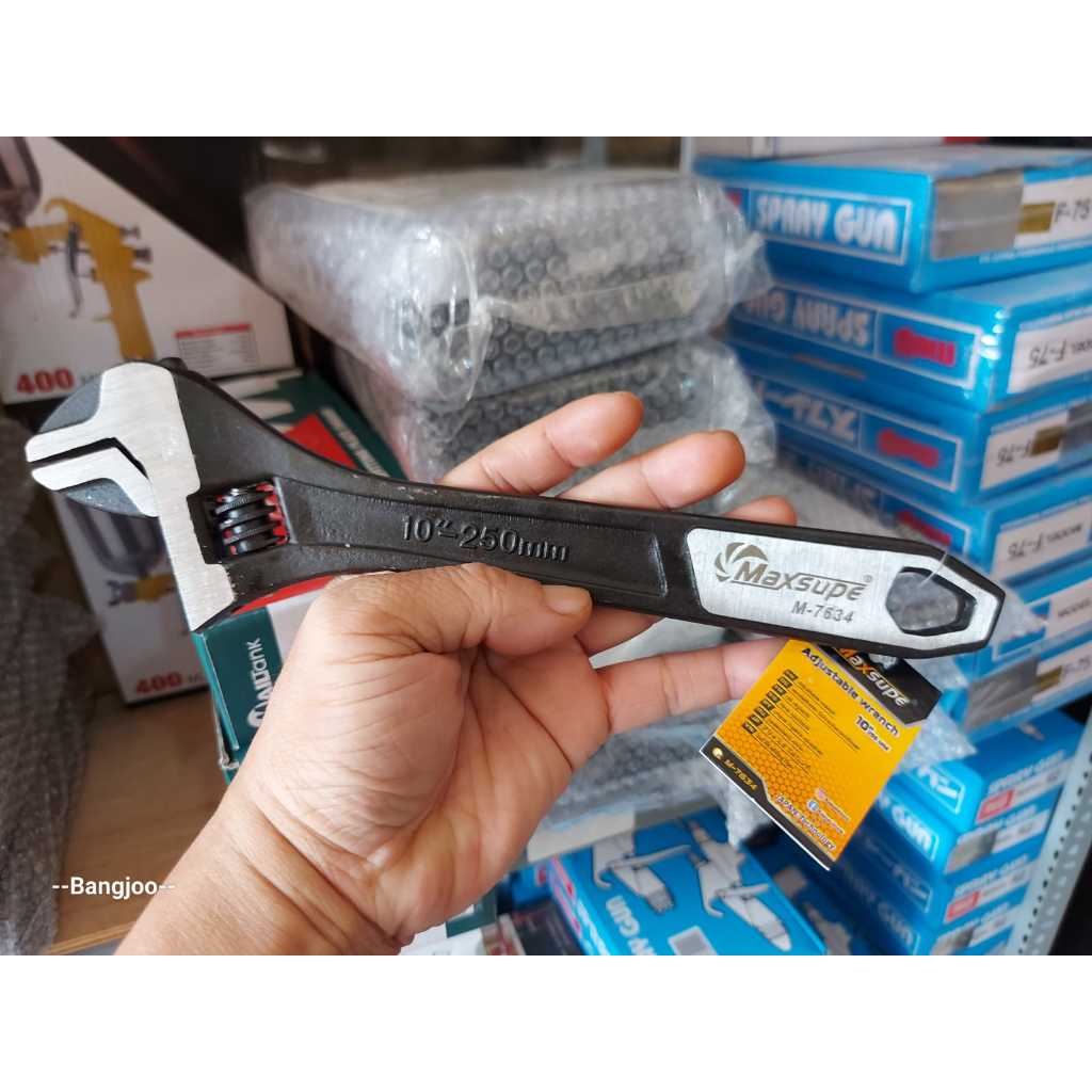Jual KUNCI INGGRIS 10 inch MaxSupe 10" kunci press adjustable wrench ...