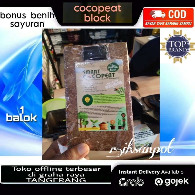 Jual Smart Cocopeat Plus Pupuk Black Media Tanam Kokopit mengembang 3 ...