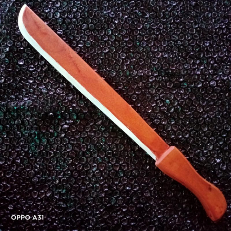 Jual GOLOK kayu mainan latihan olahraga beladiri/miniatur GOLOK kayu ...