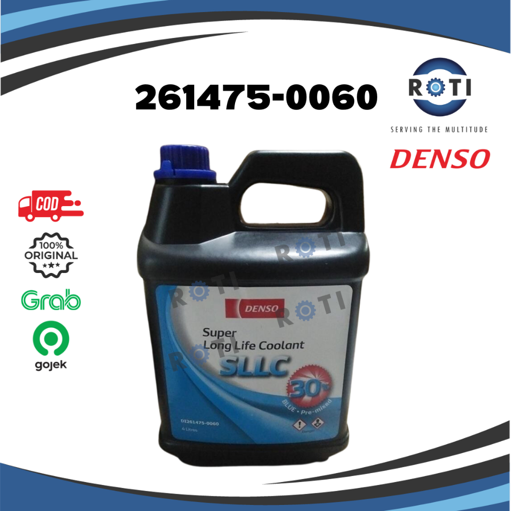 Jual AIR RADIATOR SUPER LONG LIFE COOLANT BIRU 4 LITER DENSO 261475 ...