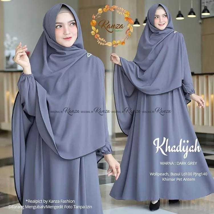 Jual SENNA STORE KHADIJAH SET SYARI Baju Gamis syari plus kerudung ...