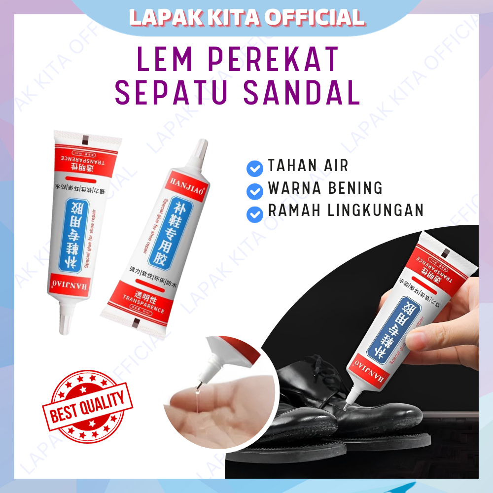 Jual (Ujung besi) Lem sandal sepatu serbaguna / Lem transparant ...