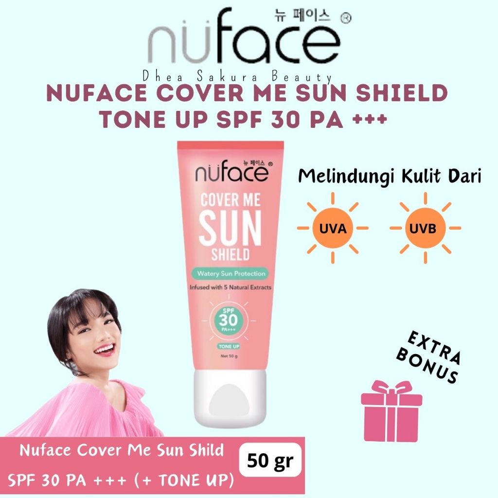 Jual Nuface Sunscreen Cover Me Sun Shield Tone Up SPF 30 PA ...