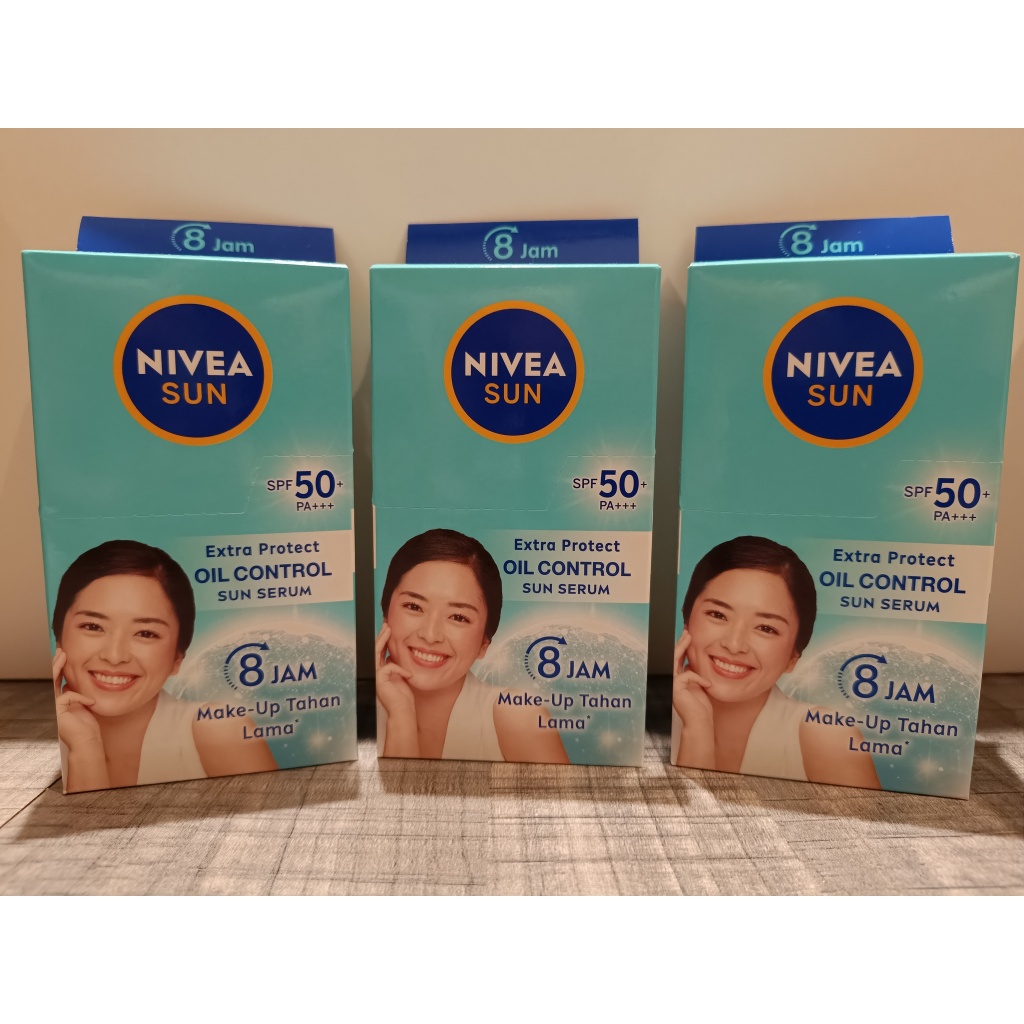 Jual Nivea Sun Serum Extra Protect Oil Control SPF 50 PA+++ travel pack ...
