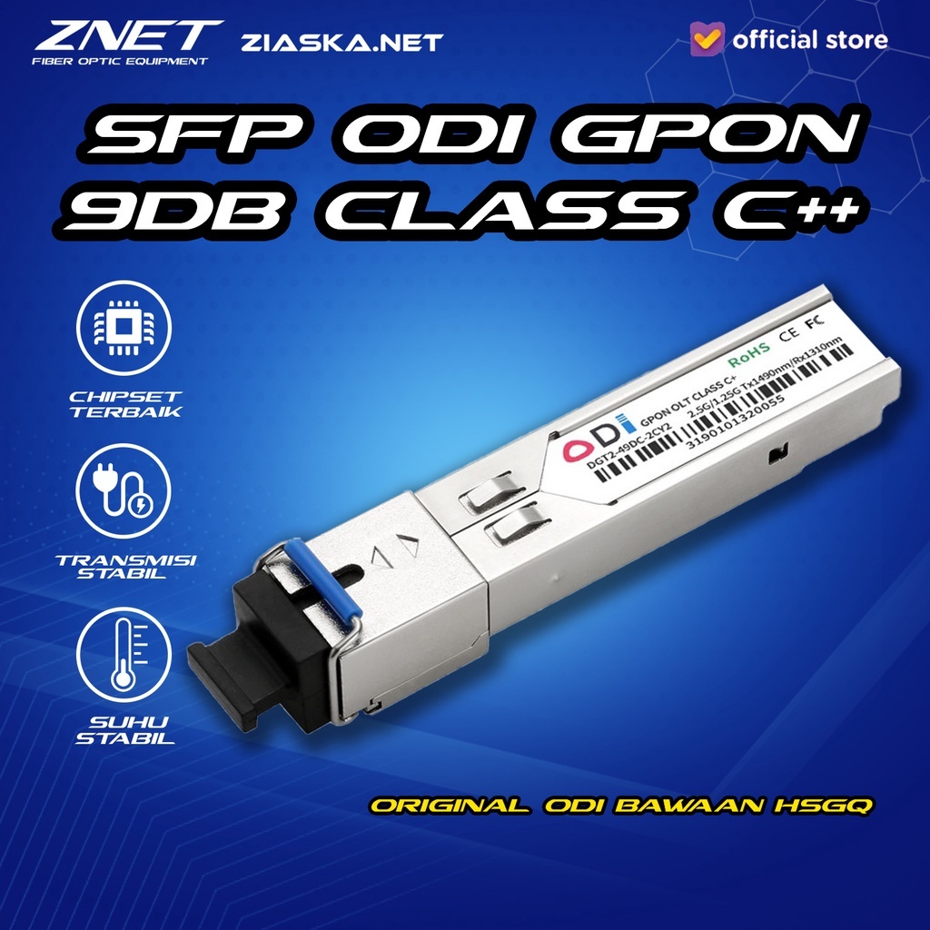 Jual SFP GPON 9DB C+++ ODI ASLI ORI 9DB 20km nm1310 SC-UPC product HSGQ | Shopee Indonesia