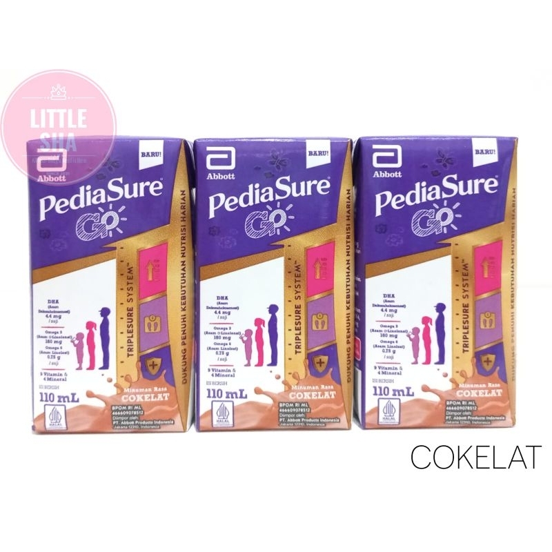 Jual Pediasure Go susu UHT 110ml SATUAN Exp.OKTOBER / Pediasure go cokelat / Susu uht pediasure ...