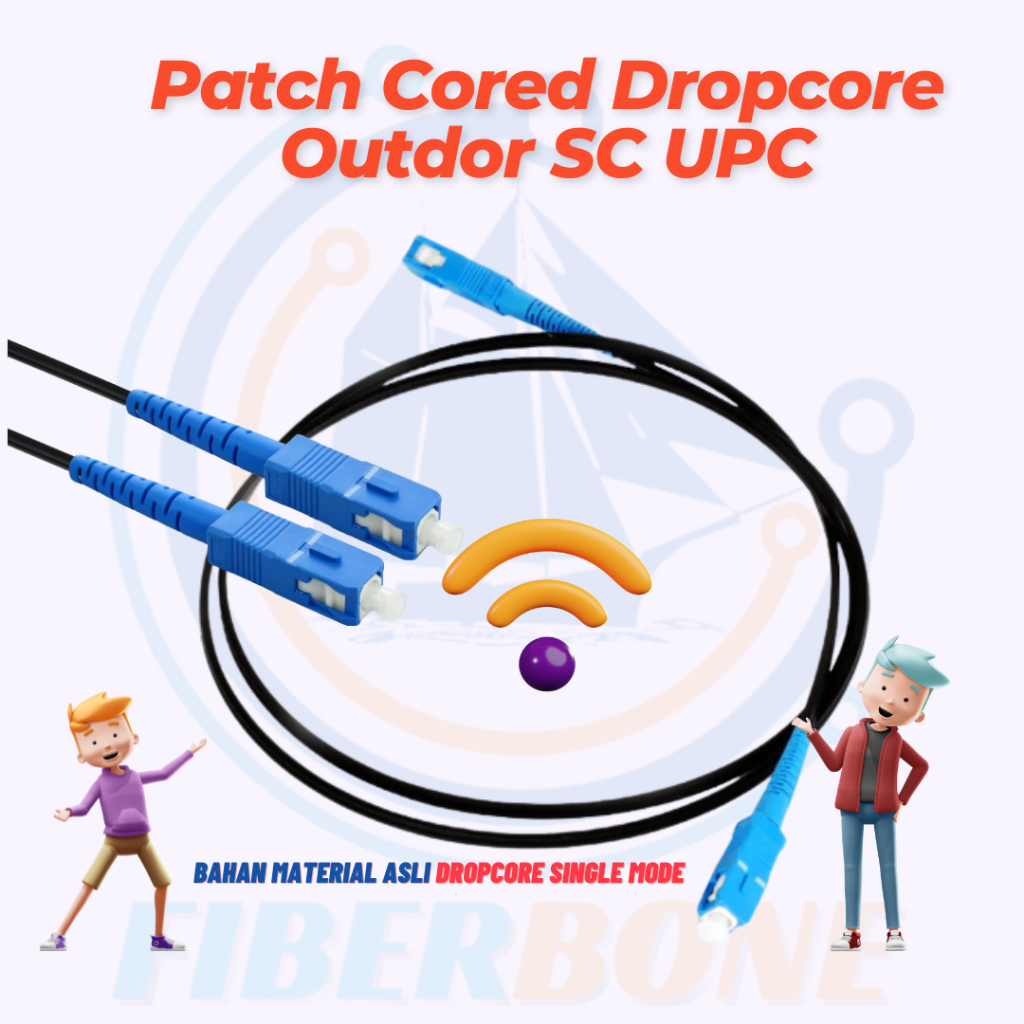 Jual Patch Cored Outdor SC UPC Simplex Kabel Fiber Optik Single Core ...