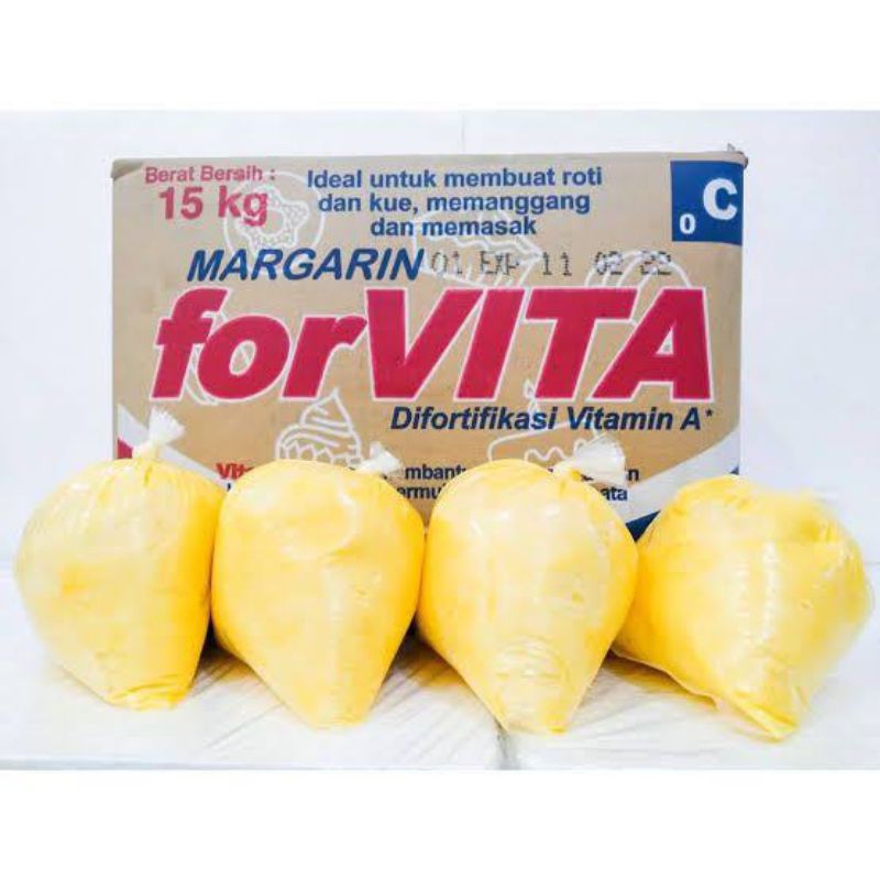 Jual mentega margarine forvita 1kg repack | Shopee Indonesia