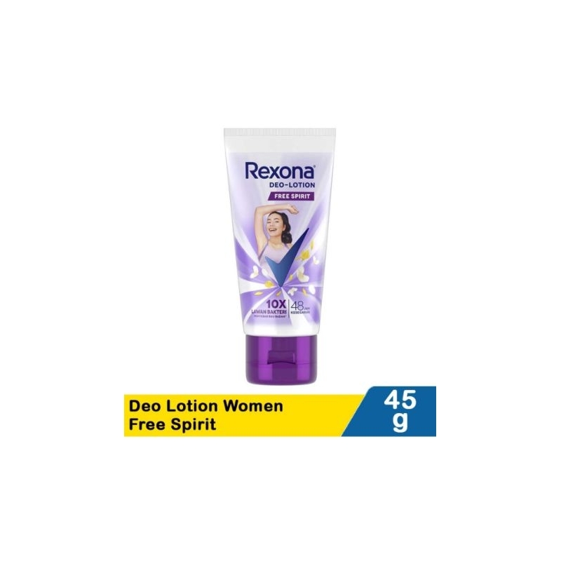 Jual Rexona Deo Lotion Women Free Spirit 45g | Shopee Indonesia