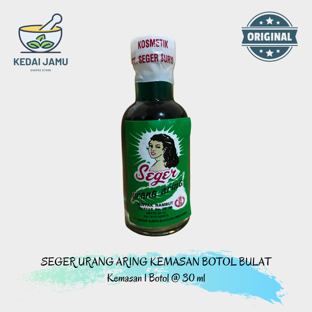 Jual SEGER URANG ARING MINYAK RAMBUT ISI 30ML KEMASAN BOTOL BULAT ...