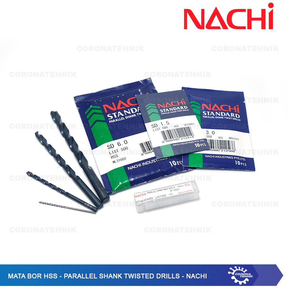 Jual Mata Bor HSS - Parallel Shank Twisted Drills - NACHI - 7,5 mm | Shopee Indonesia