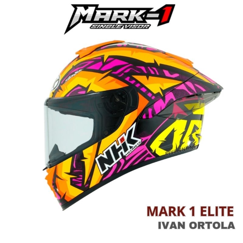Jual NHK MARK 1 ELITE IVAN ORTOLA #4 ORIGINAL | HELM MOTOR FULL FACE ...