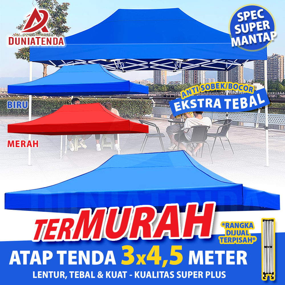Jual DT Atap Tenda Lipat Kain Terpal Tenda Jualan Pameran Bazar Gazebo ...