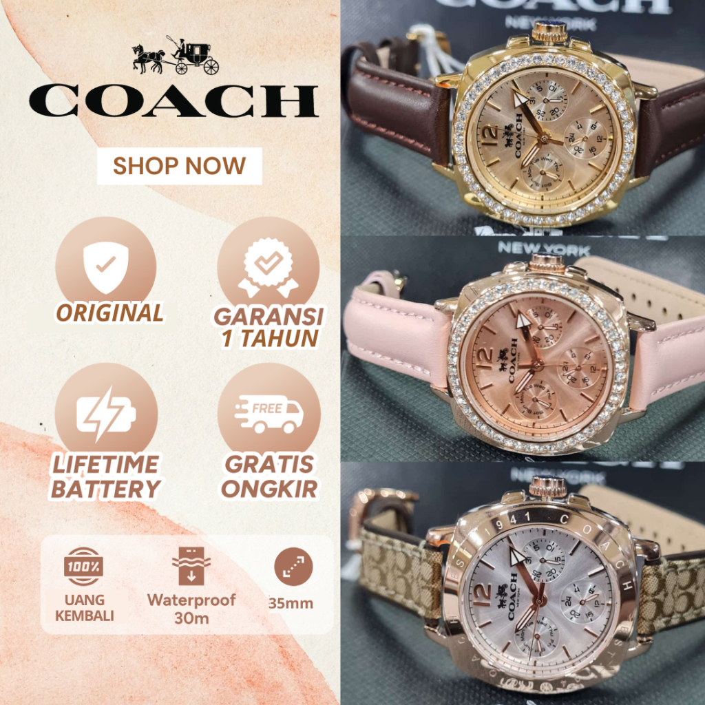 Jual [ORIGINAL]- [COD] Jam Tangan Coach Wanita Chronograph 14502085 ...