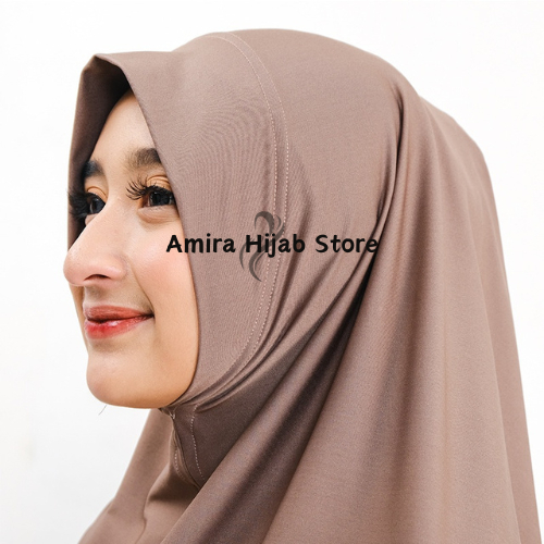 Jual Bergo Hamidah Malay Instan Non Pad | Khimar Hijab Daily Spandek Jersey ukuran M | Shopee ...