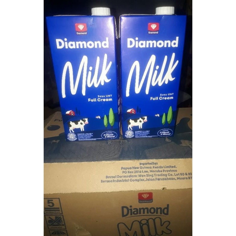 Jual Susu UHT Diamond Milk Full Cream 1 L | Shopee Indonesia