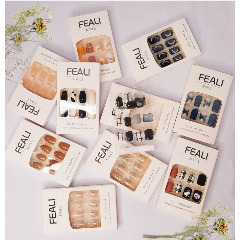 Jual (Free lem gel + 24 pcs) Kuku Palsu / Nail art / Fake Nail art 3D ...