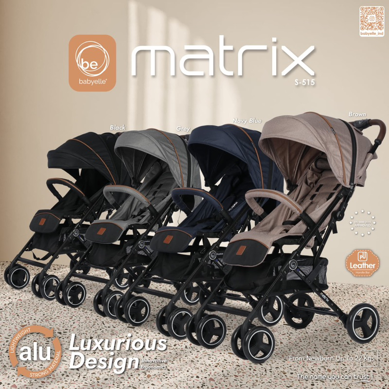 Jual Stroller Baby Elle Kereta Dorong Bayi BabyElle 515 Matrix Bisa ...