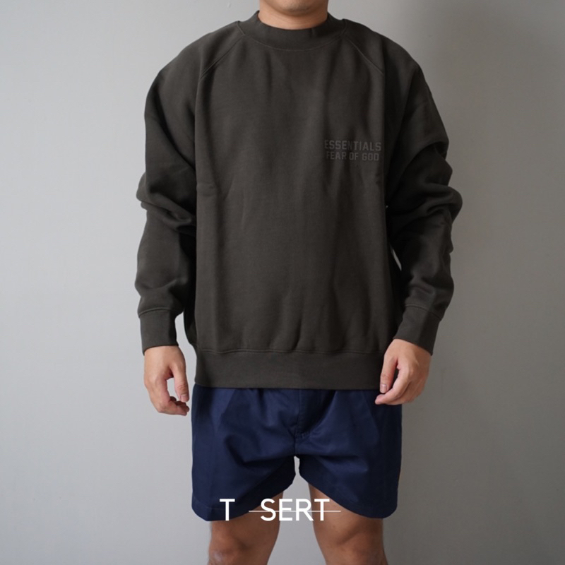 Jual Essentials FOG Crewneck Off Black SS23 ( 100 Authentic ) | Shopee ...