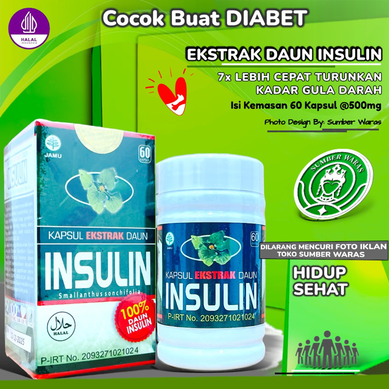 Jual KAPSUL DAUN INSULIN SEHAT SENTOSA ISI 60 - Obat Diabet Dijamin ...