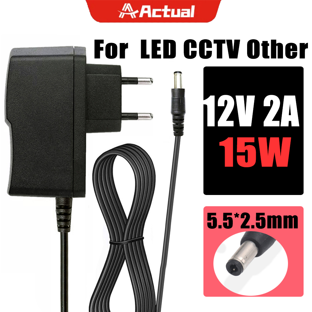 Jual Actual【COD】ADAPTOR STB ZTE CCTV Modem Router 12V 2A POWER SUPPLY ...