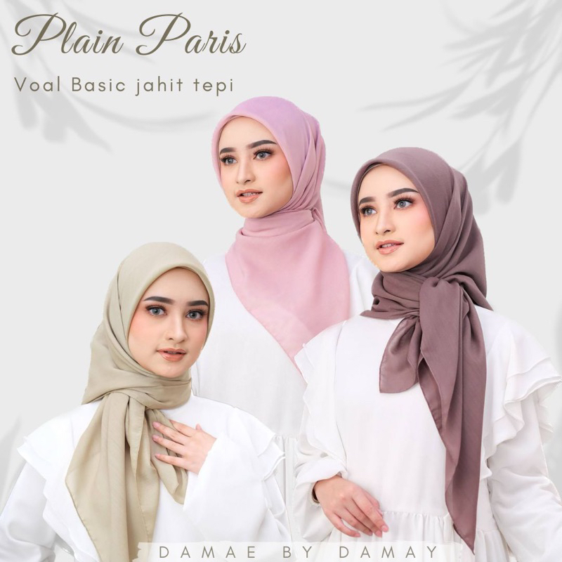 Jual plain paris voal basic jahit tepi/paris voal premium/paris voal ...