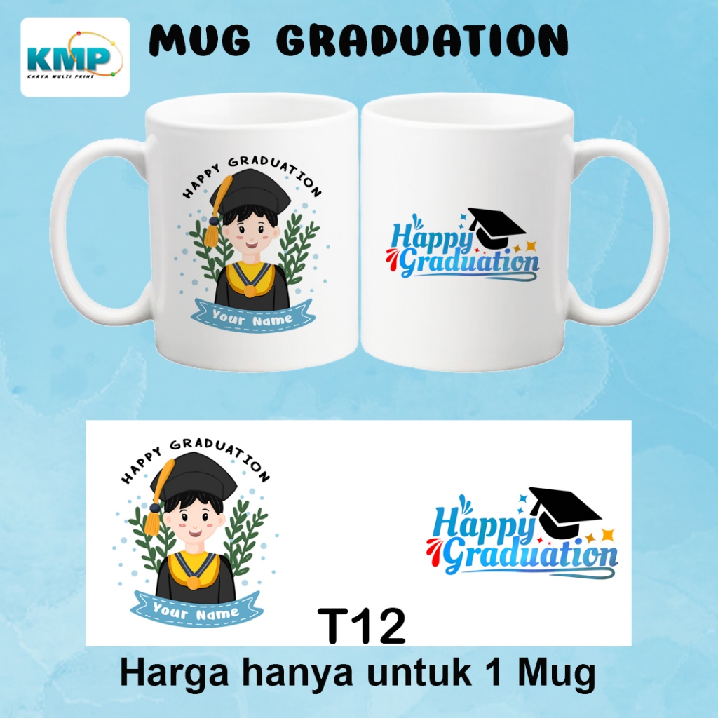Jual Mug Custom Wisuda Graduation laki laki | Hampers Kado Hadiah ...