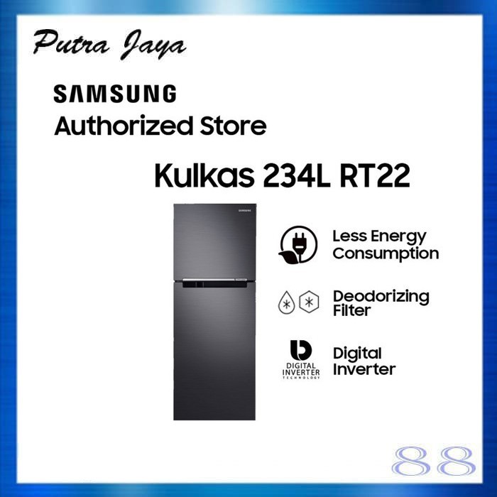 Jual Samsung RT22 RT22FARBDB1/SE Kulkas 2 Pintu Digital Inverter 234L ...