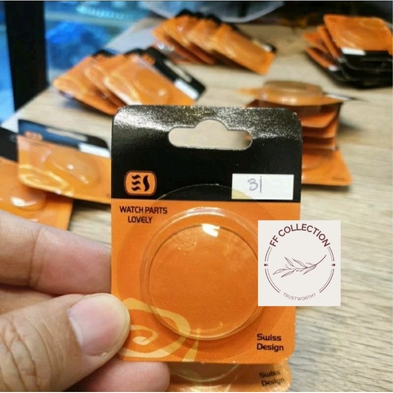 Jual Kaca cembung untuk jam tangan uk , swiss design kwalitas bagus ya ...