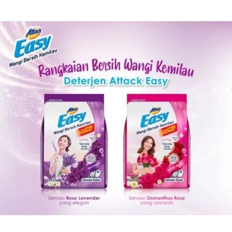 Jual Attack easy 1,2KG / deterjen bubuk | Shopee Indonesia