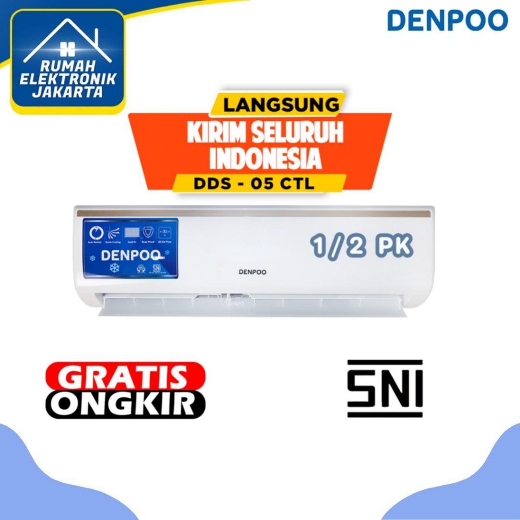 Jual Denpoo AC 1/2 PK DDS 05 /CTL Low Watt R 32 - PLUS PASANG | Shopee ...