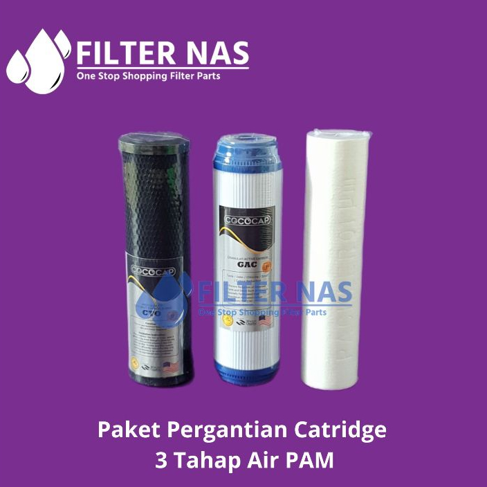 Jual Paket Catridge Filter Air Ledeng - Sediment, GAC, CTO | Shopee ...