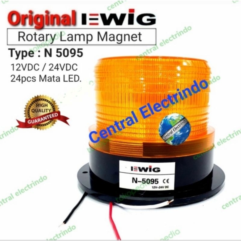 Jual Lampu Blitz LED 4" N5095 Kuning 12VDC/24VDC Magnet. | Shopee Indonesia