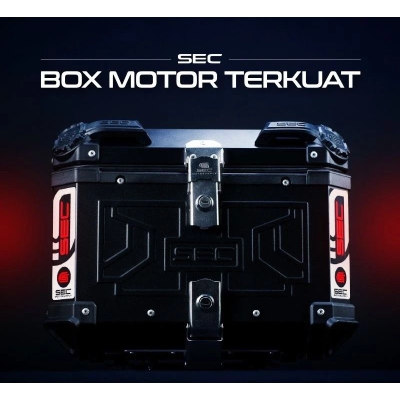 Jual BOX MOTOR Kotak 45 Liter Aluminium Merek SEC Original 100% ...