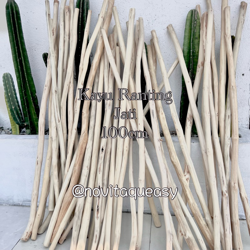 Jual Kayu Ranting macrame jati teakwood 1meter 2meter | Shopee Indonesia