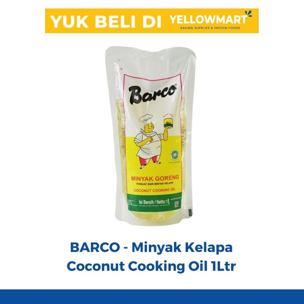 Jual BARCO - Minyak Kelapa Coconut Cooking oil 1Ltr | Shopee Indonesia