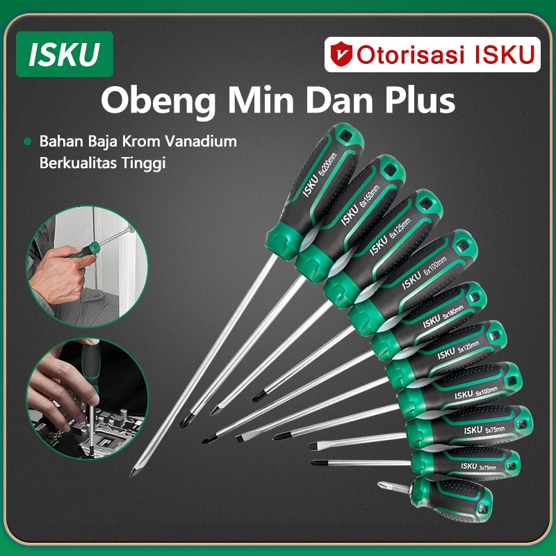 Jual ISKU Magnetic Obeng Set + Obeng + 3 "5" 6 "Pegangan Perekat Obeng ...