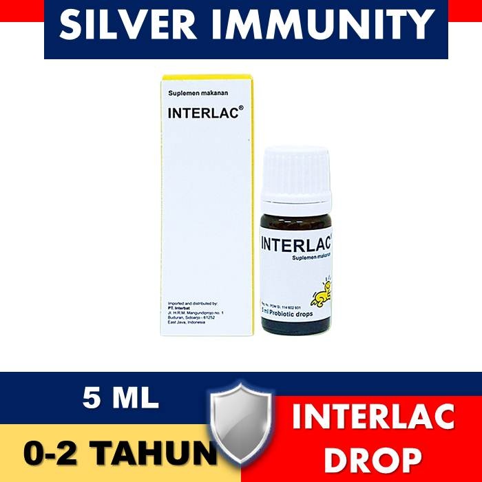 Jual INTERLAC PROBIOTIC OIL DROP 5ML | Shopee Indonesia