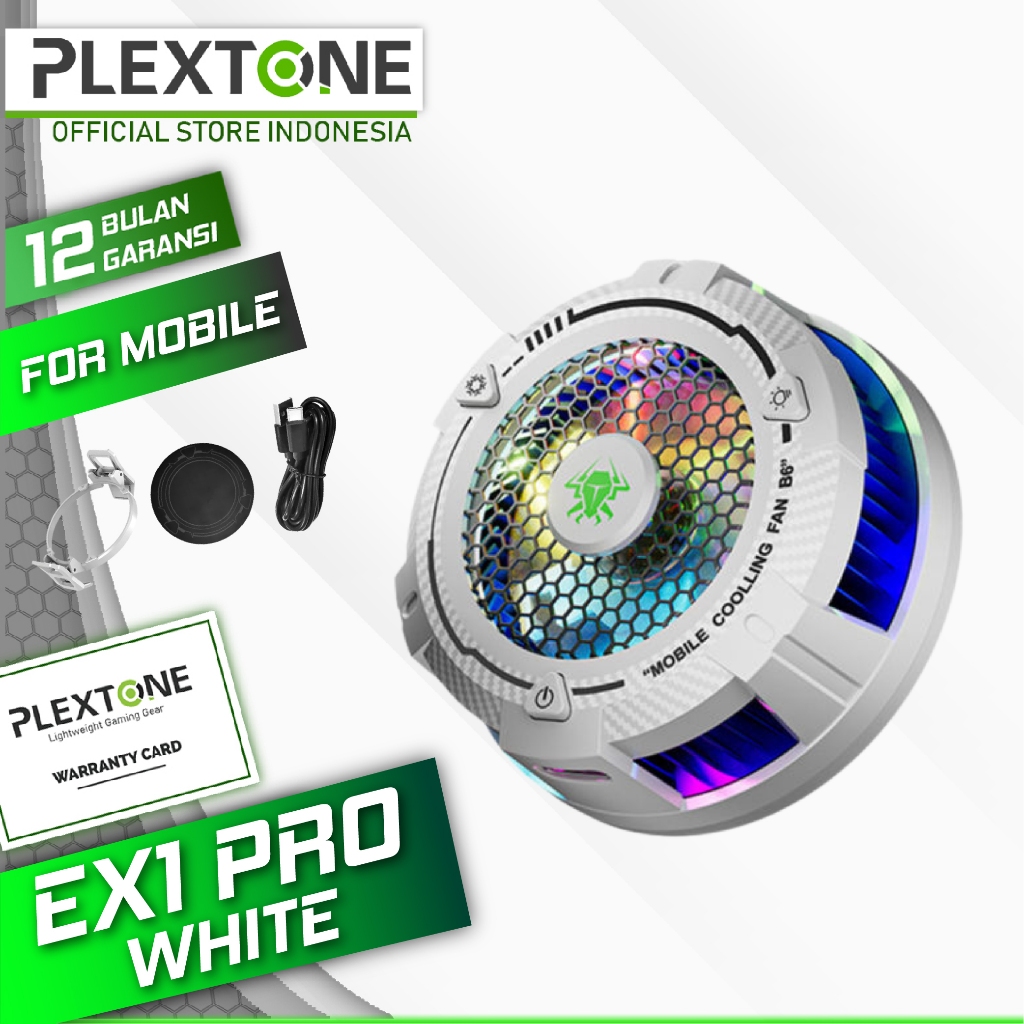 Jual Plextone EX1 Pro Fan Cooler Semiconductor Magnetic Radiator with RGB Funcooler Pendingin HP ...