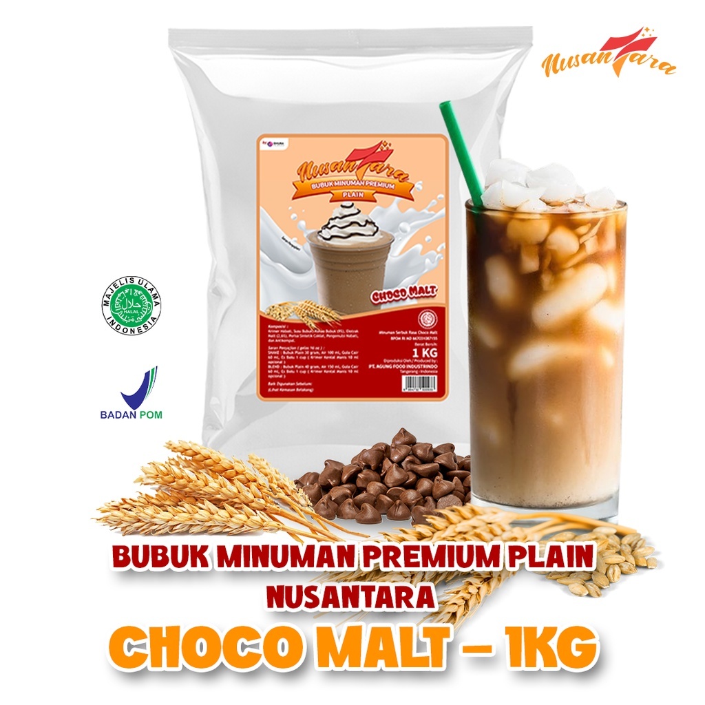 Jual Bubuk Minuman Premium Rasa Choco Malt 1KG / Choco Malt TANPA GULA ...