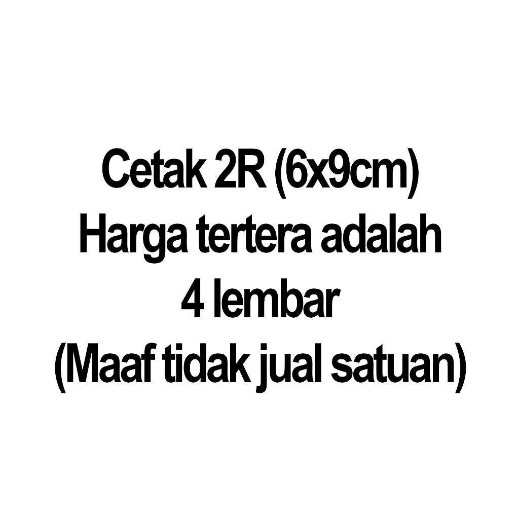 Jual Cetak foto size 2R 3R 4R 5R dan 6R | Shopee Indonesia