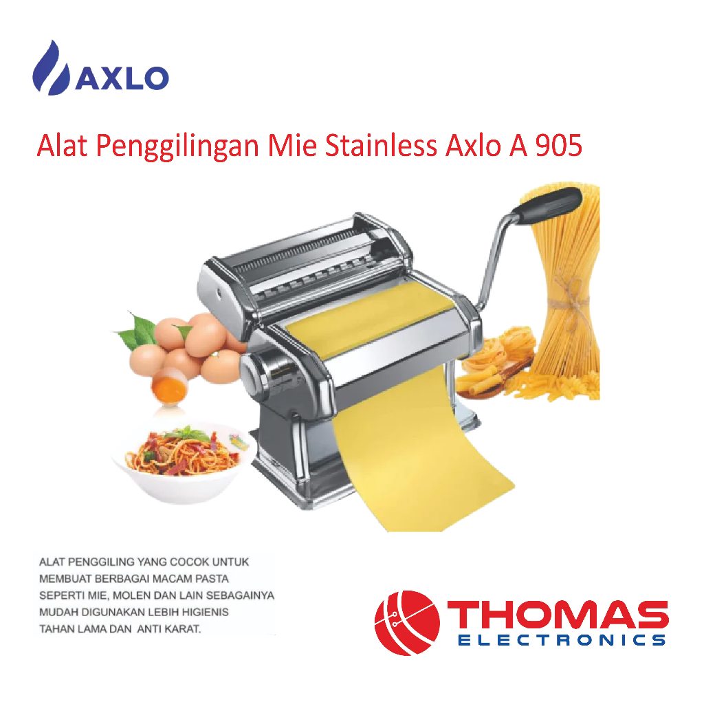 Jual Alat Penggilingan Mie Axlo A905 A 905 Giling Mie Stainless Garansi ...