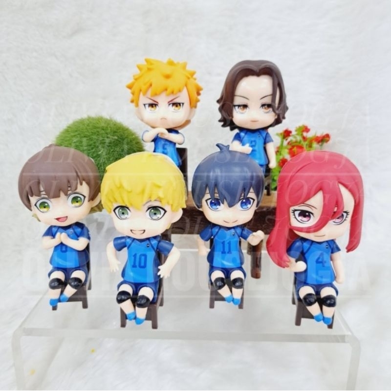 Jual Action Figure Anime Blue Lock Chair Cake Topper Satuan Figurin ...
