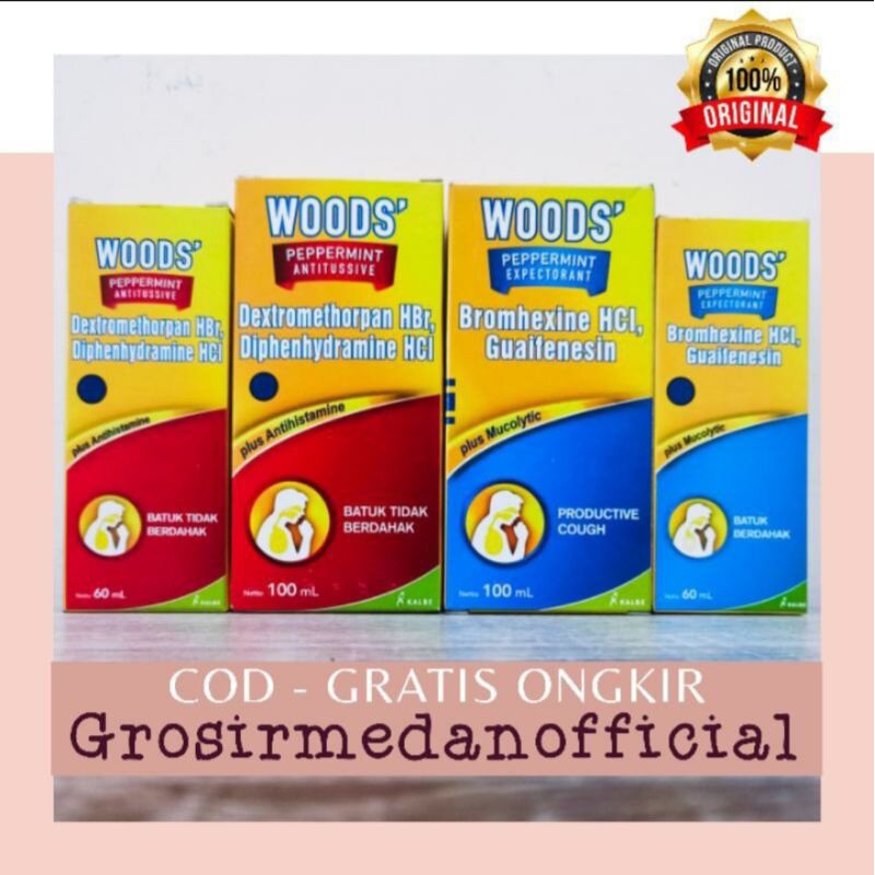 Jual WOODS SIRUP BATUK MERAH DAN BIRU | Shopee Indonesia