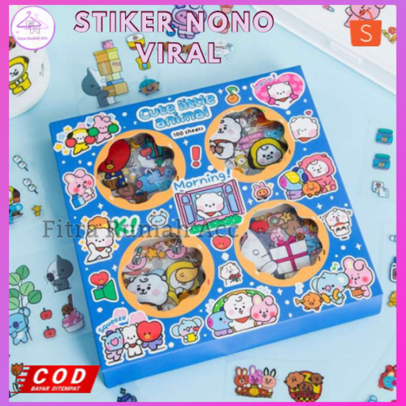 Jual Sticker Nono Dapat Box isi 100 Lembar | Stiker Barbie Princess ...